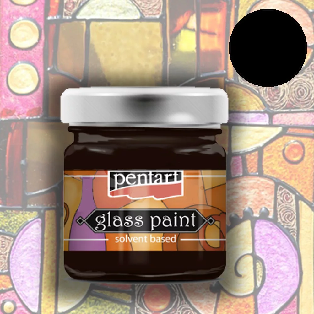 Pentart Glass Paint, solvent based 30ml - different colors!